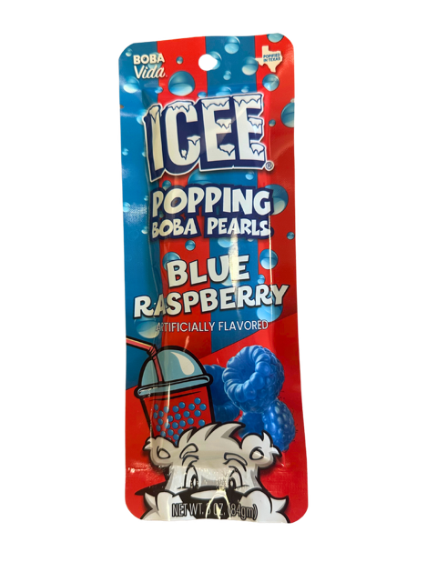 Boba Vida Popping Pearls 3oz Bag ICEE Blue Raspberry — b.a. Sweetie ...