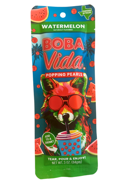 Boba Vida Popping Pearls 3oz Bag Juicy Watermelon — b.a. Sweetie Candy ...