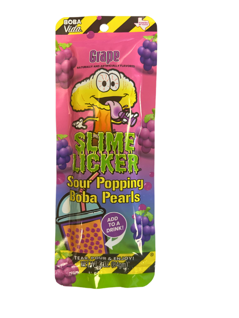 Boba Vida Popping Pearls 3oz Bag Slime Licker Grape — b.a. Sweetie ...