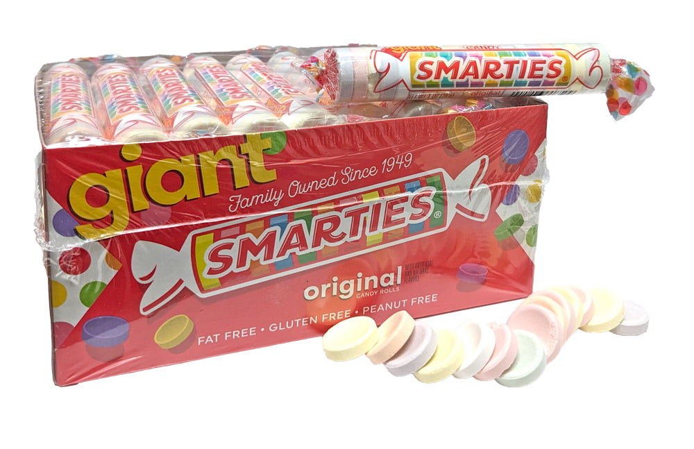 Smarties 1oz Giant Roll or 36 Count Box — b.a. Sweetie Candy Store