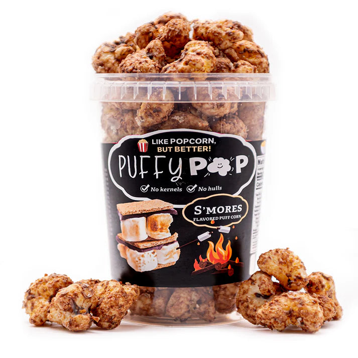 Crack Corn Puffy Pop 4.23oz Tub S'mores — b.a. Sweetie Candy Store