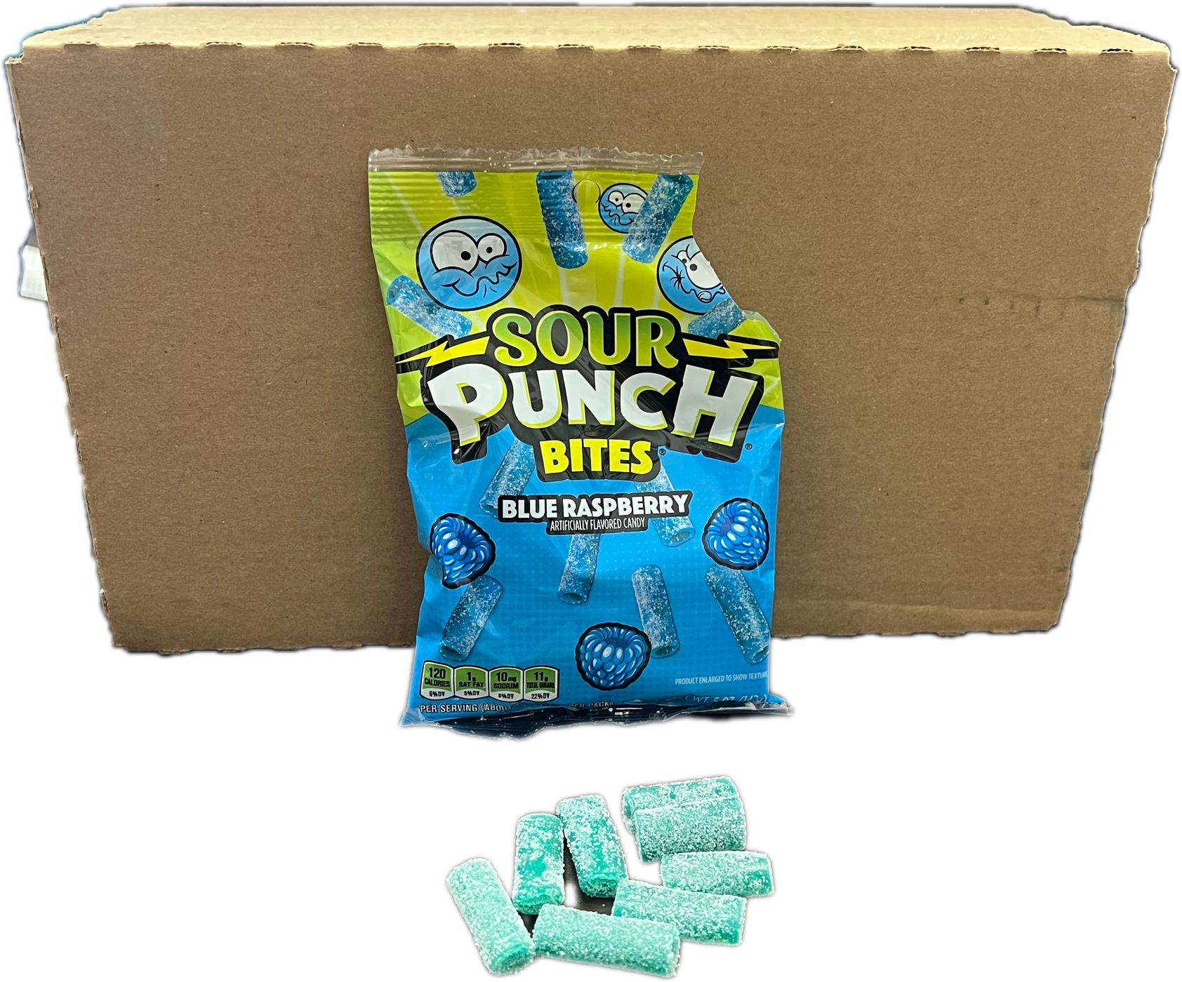 Sour Punch 5oz Bag Bites Blue Raspberry — b.a. Sweetie Candy Store