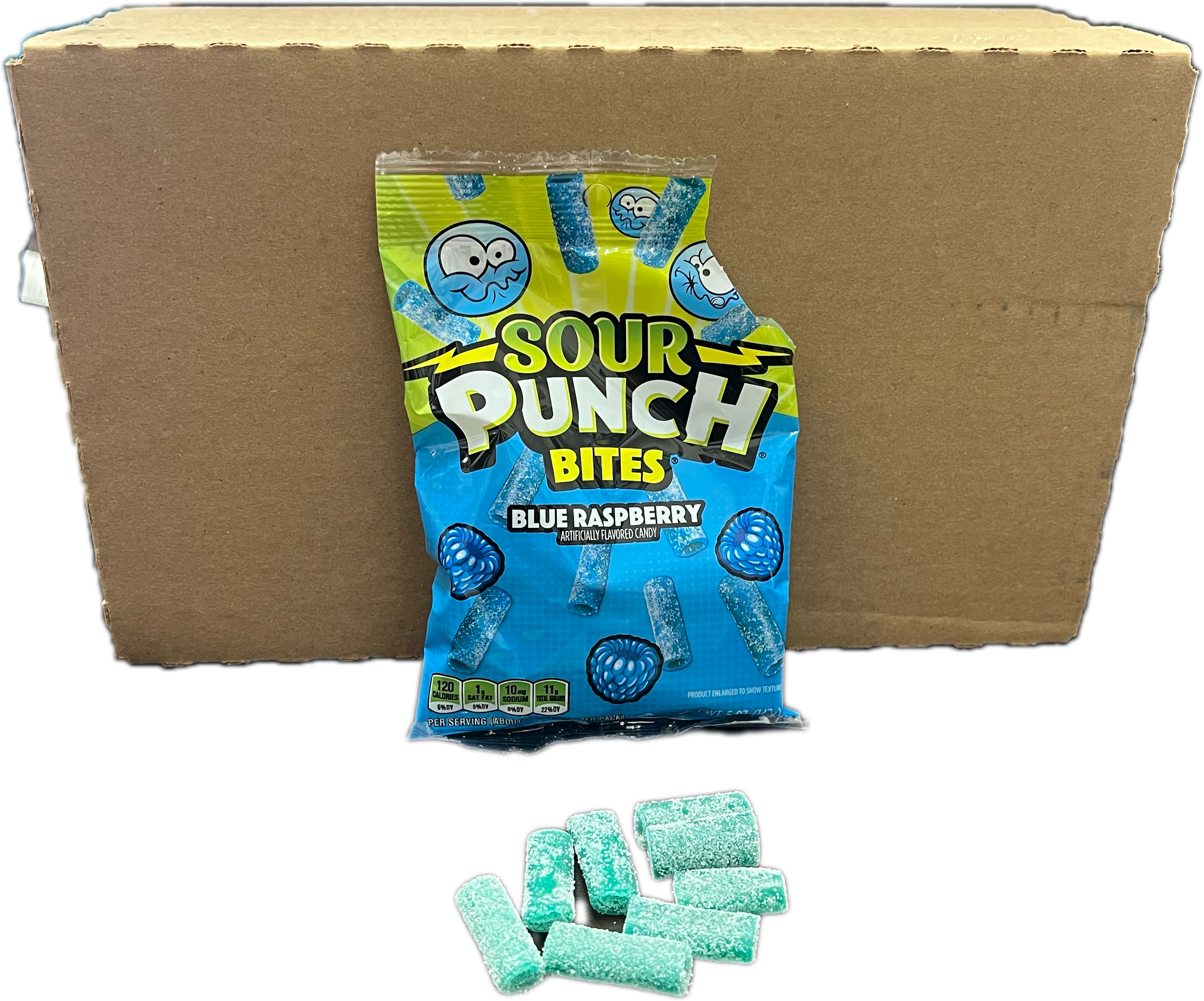 Sour Punch 5oz Bag Bites Blue Raspberry — b.a. Sweetie Candy Store