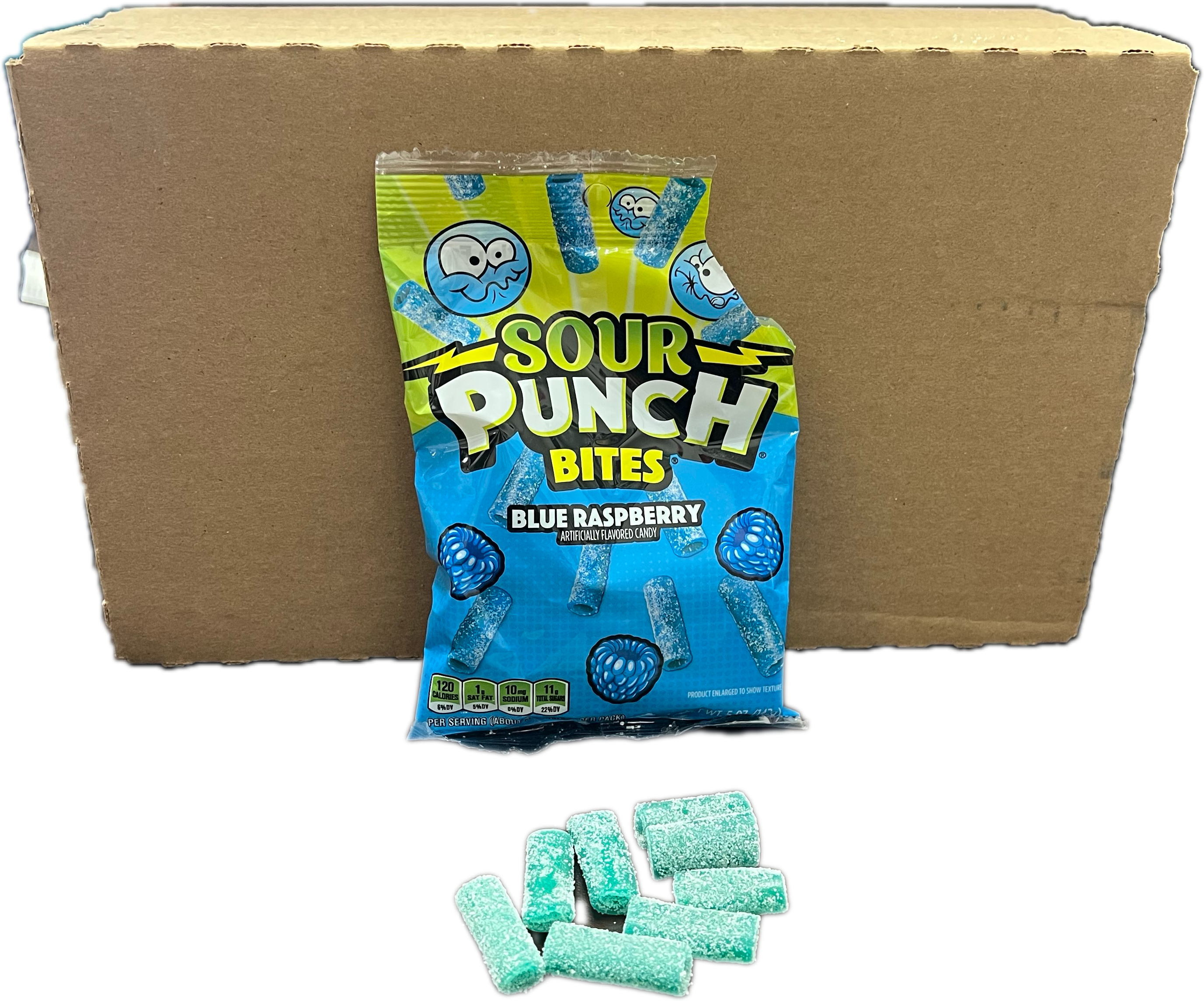 Sour Punch 5oz Bag Bites Blue Raspberry — b.a. Sweetie Candy Store