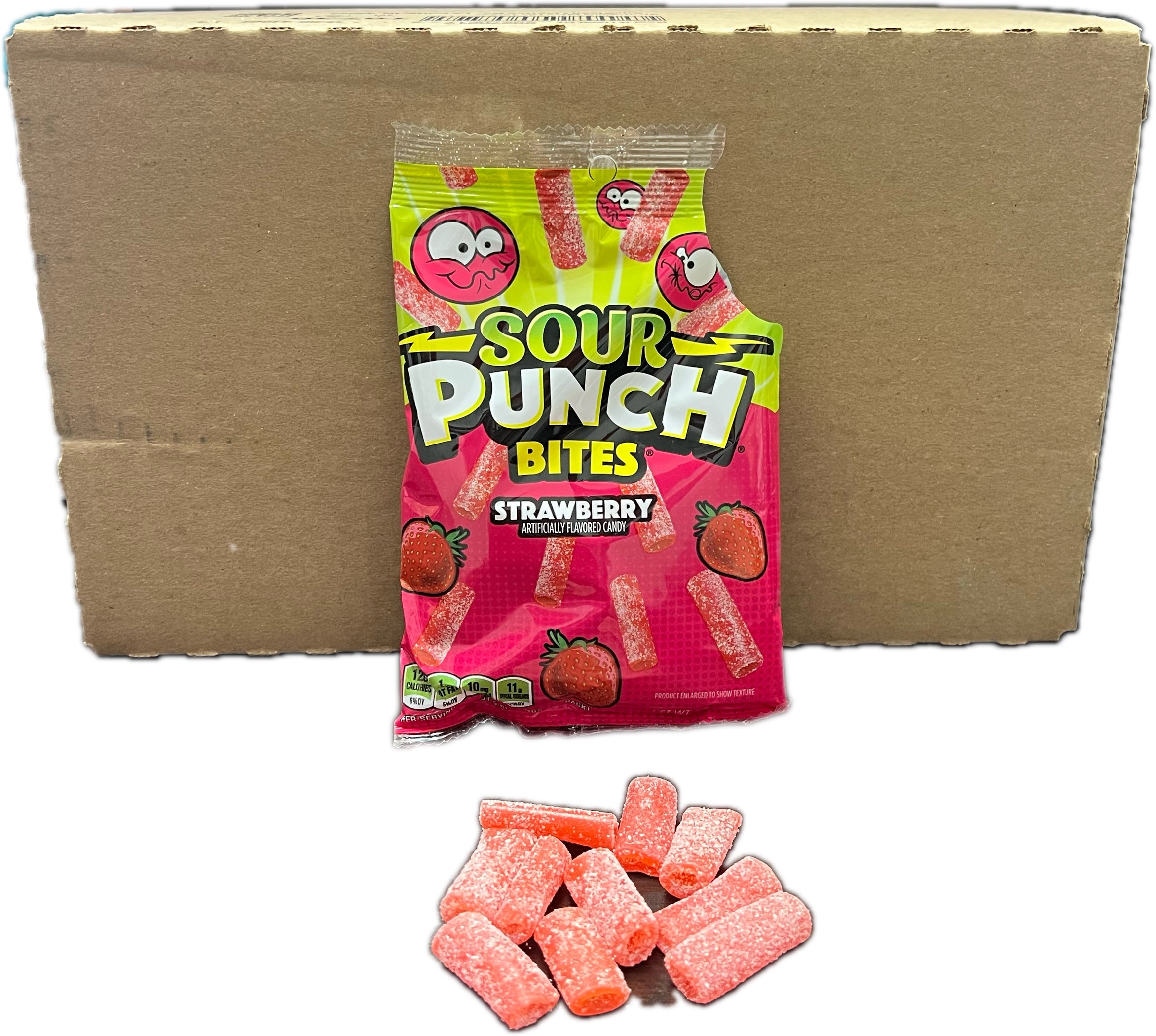 Sour Punch 5oz Bag Bites Strawberry — b.a. Sweetie Candy Store