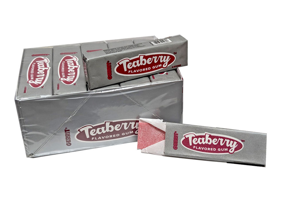 Teaberry Gum 5 Stick Pack or 20 Count Box — b.a. Sweetie Candy Store