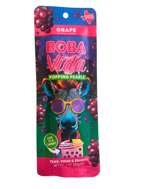Boba Vida Popping Pearls 3oz Bag Super Grape — b.a. Sweetie Candy Store