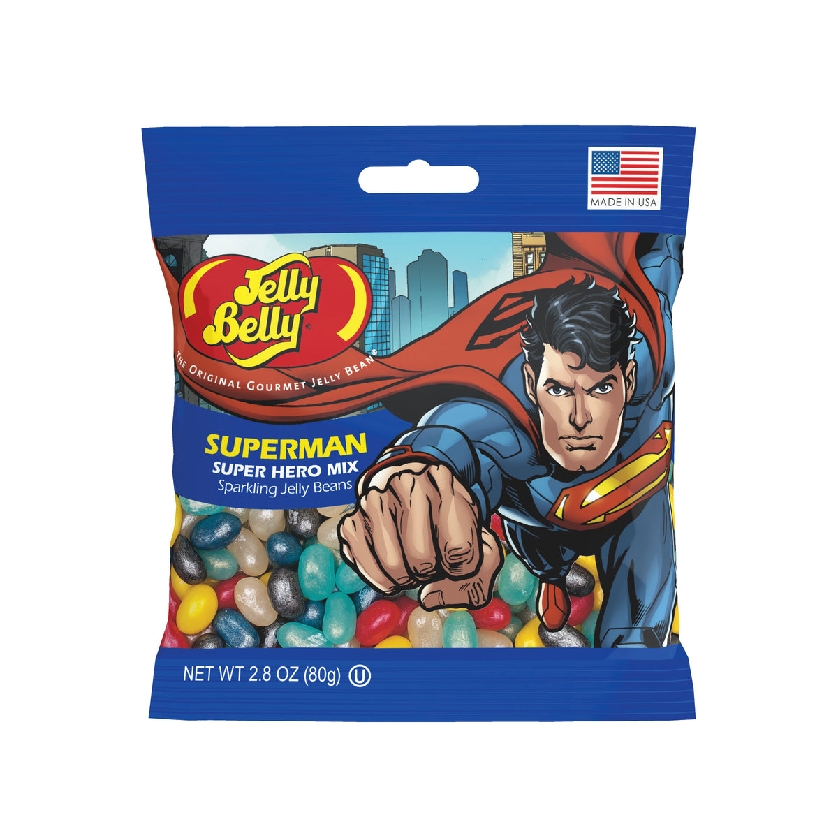 DISCONTINUED ITEM - Jelly Belly Superman 2.8oz Bag — b.a. Sweetie Candy ...