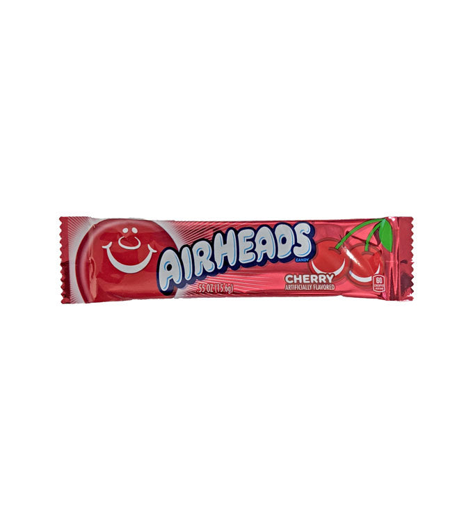 Airheads Cherry .55oz Bar or 36 Count Box — b.a. Sweetie Candy Store