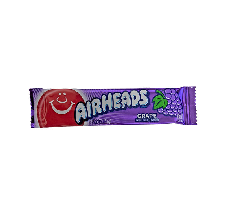 Airheads Grape .55oz Bar or 36 Count Box — b.a. Sweetie Candy Store