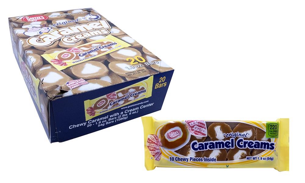 Caramel Creams 1.9oz Candy Bar or 20 Count Box — b.a. Sweetie Candy Store