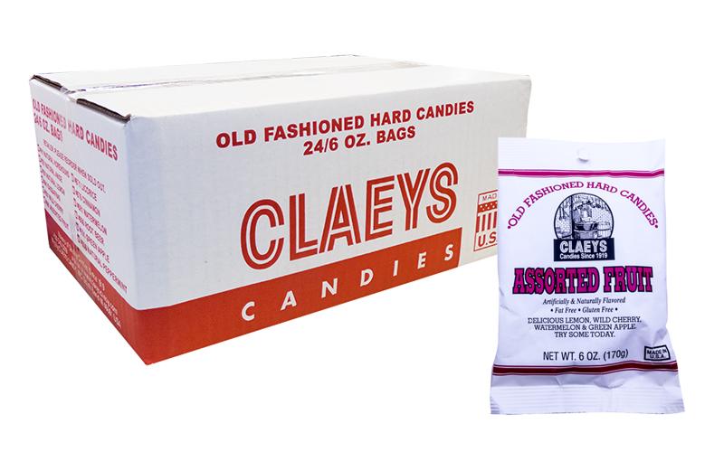 Claeys Candy Assorted Flavors 6oz Bag or 24 Count Box — b.a. Sweetie ...