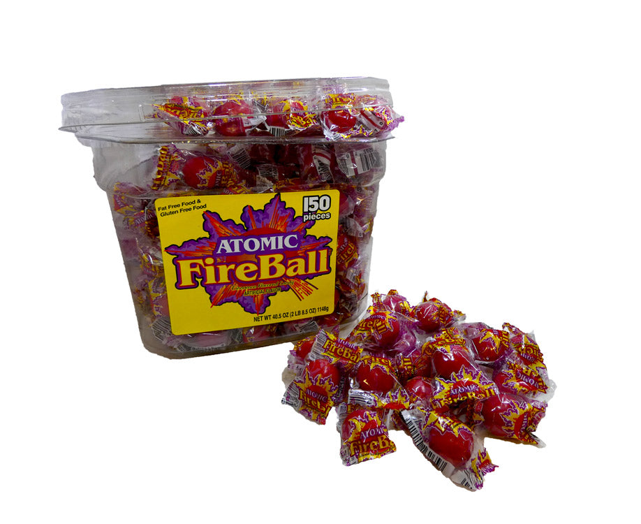 DISCONTINUED ITEM - Atomic Fireball 150 Count Jar — b.a. Sweetie Candy ...