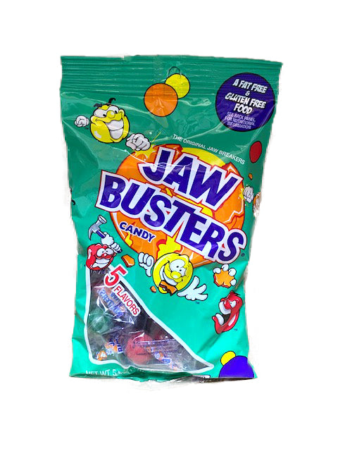 DISCONTINUED ITEM - Jawbusters (Jaw Breakers) 5.5oz Peg Bag or 12 Coun ...