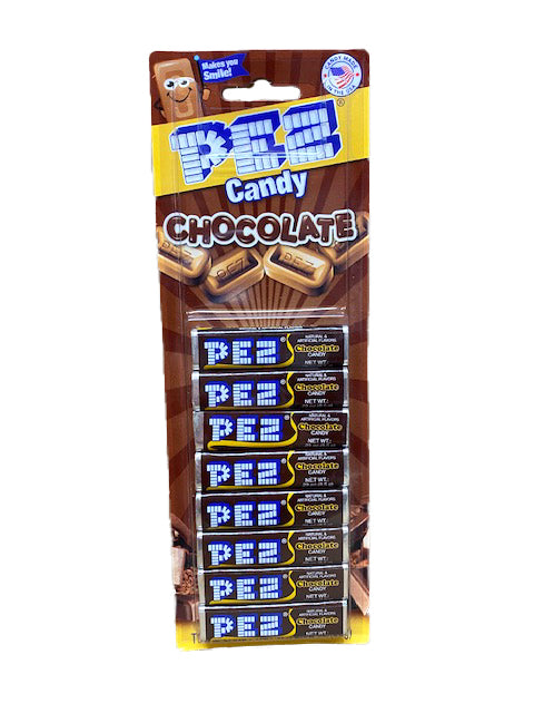 DISCONTINUED ITEM - PEZ Refills Chocolate 2.32oz Blister Pack or 12 Co ...