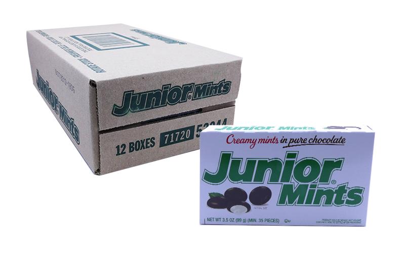 Junior Mints 3.5oz Theater Box or 12 Count Case — b.a. Sweetie Candy Store