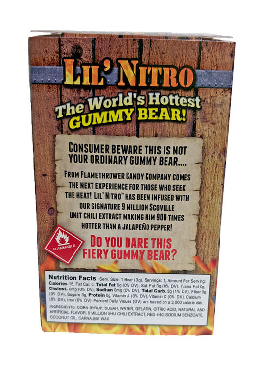 Lil Nitro Gummi Bear .1oz — b.a. Sweetie Candy Store