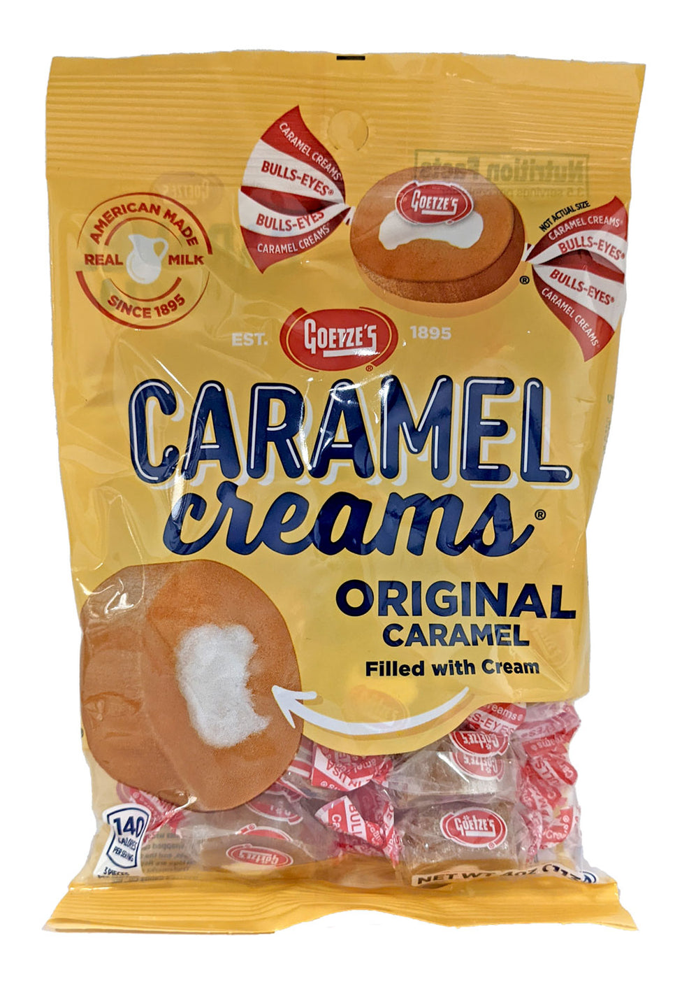 Caramel Creams Original 4oz Bag — b.a. Sweetie Candy Store