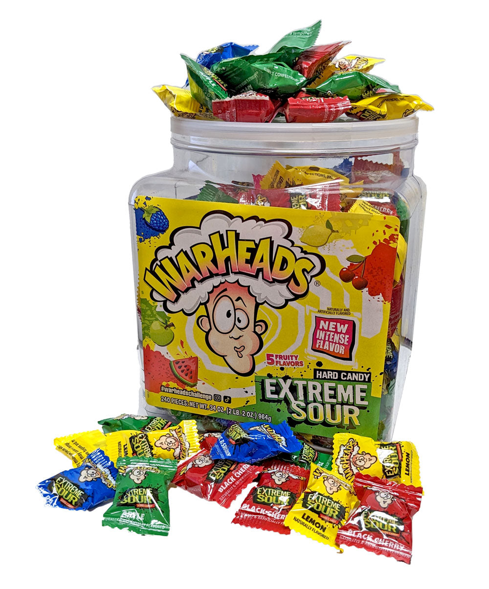 Warheads 34oz Jar — b.a. Sweetie Candy Store