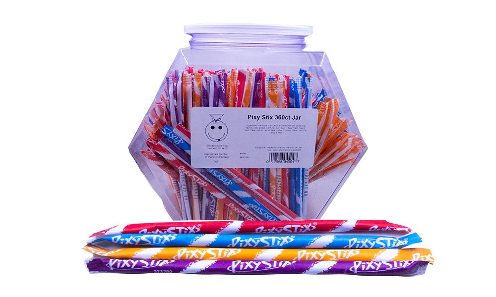 DISCONTINUED ITEM - Pixy Sticks Assorted 360 Count Jar — b.a. Sweetie ...
