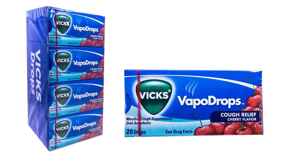 DISCONTINUED ITEM - Vick's Cough Drops Cherry 20 Piece or 20 Count Box ...