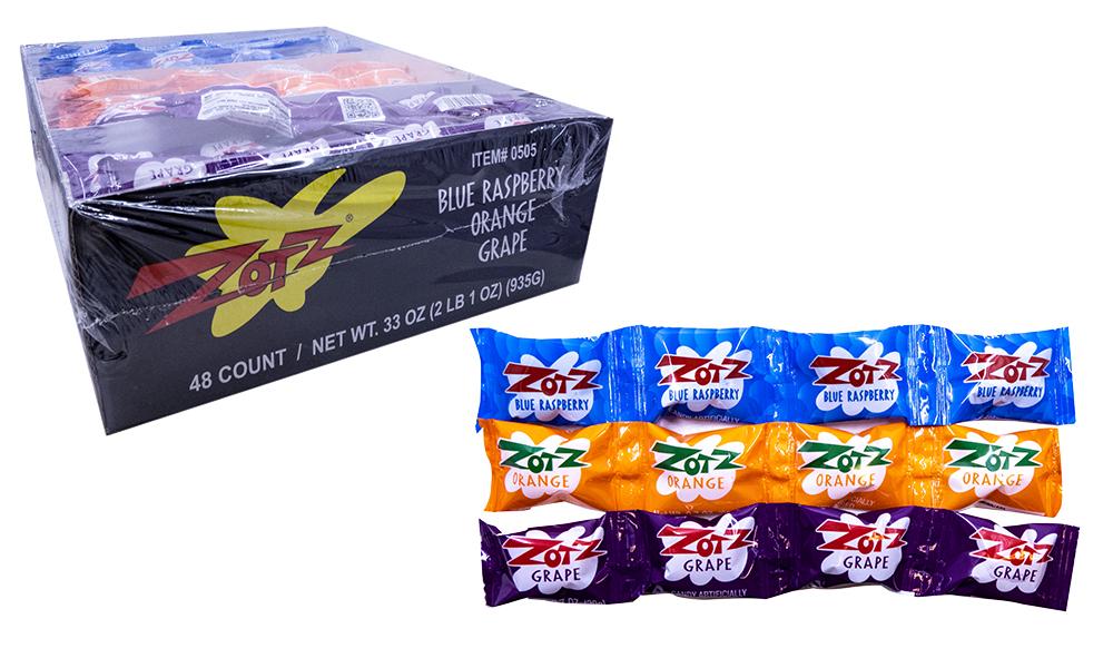 Zotz Strings Blue Raspberry, Orange, Grape .7oz String or 48 Count Box ...