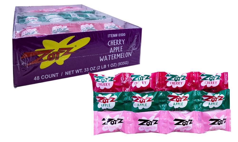 Zotz Strings Cherry, Watermelon, Apple .7oz String or 48 Count Box — b ...